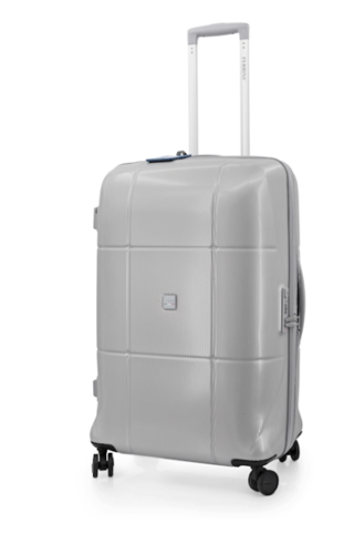 מזוודה קשיחה HIVE בצבע כסף גודל 20- FERRINI SILVER F1