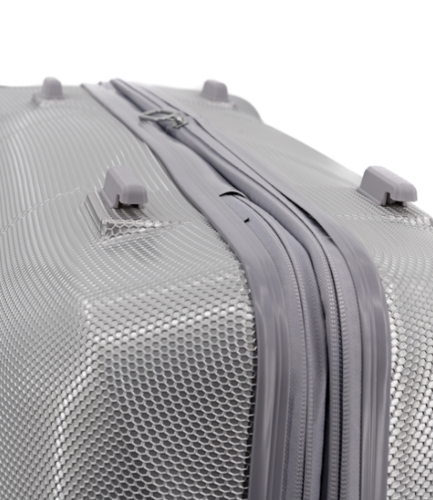 מזוודה קשיחה HIVE בצבע כסף גודל 20- FERRINI SILVER F1