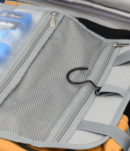 מזוודה קשיחה HIVE בצבע כסף גודל 20- FERRINI SILVER F1