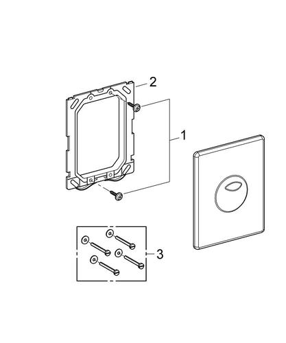 לחצן אנכי ואופקי דו-כמותי גרואה 38862000 טאפדיזיין TAPDESIGN
